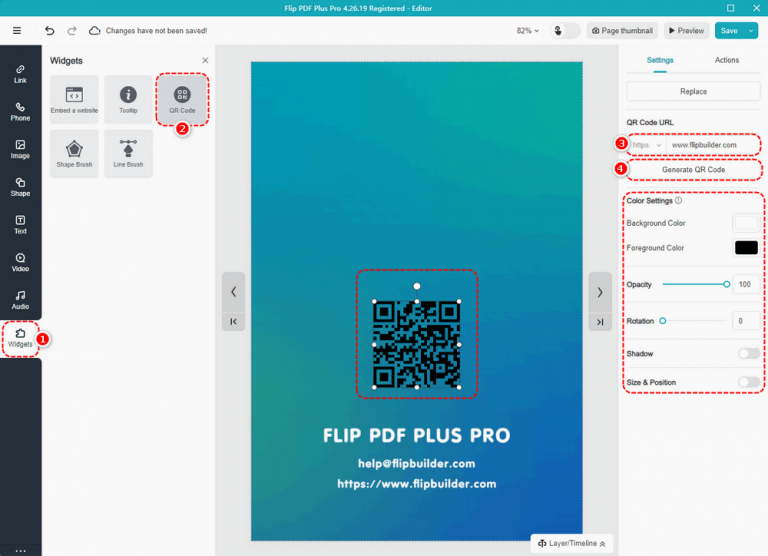 How to add a QR code to my flipbook - FlipBuilder Help Center
