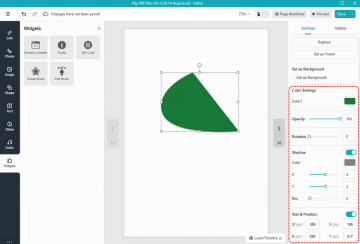 How to draw a shape and insert to my flipping book pages - FlipBuilder ...
