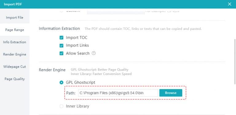 How To Apply Gpl Ghostscript As The Render Engine For Your Bookfor Win Flipbuilder Help Center 